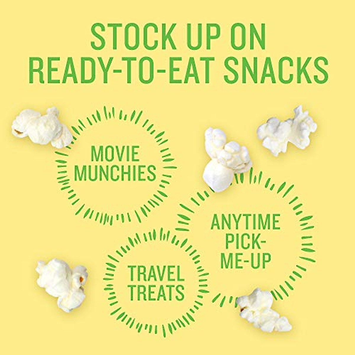 Angie's BOOMCHICKAPOP Sea Salt Popcorn, 0.6 oz. (Pack of 24)