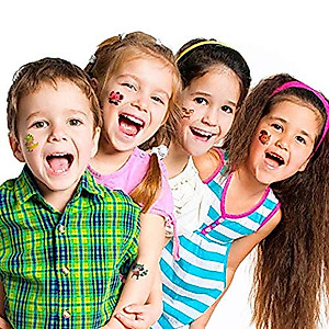 PHOGARY 200 Pieces 20 Sheets Animals Theme Temporary Tattoos Zoo Patterned Body Art Waterproof Tattoos for Kids