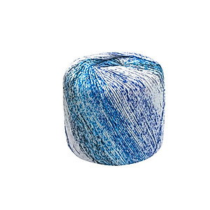 Healifty 133M Crochet Yarn Knitting Yarn Soft Cotton Yarn Color Gradient Hand Knitting Supplies for Sweater Scarf Hat Shawl Blanket Sky-Blue