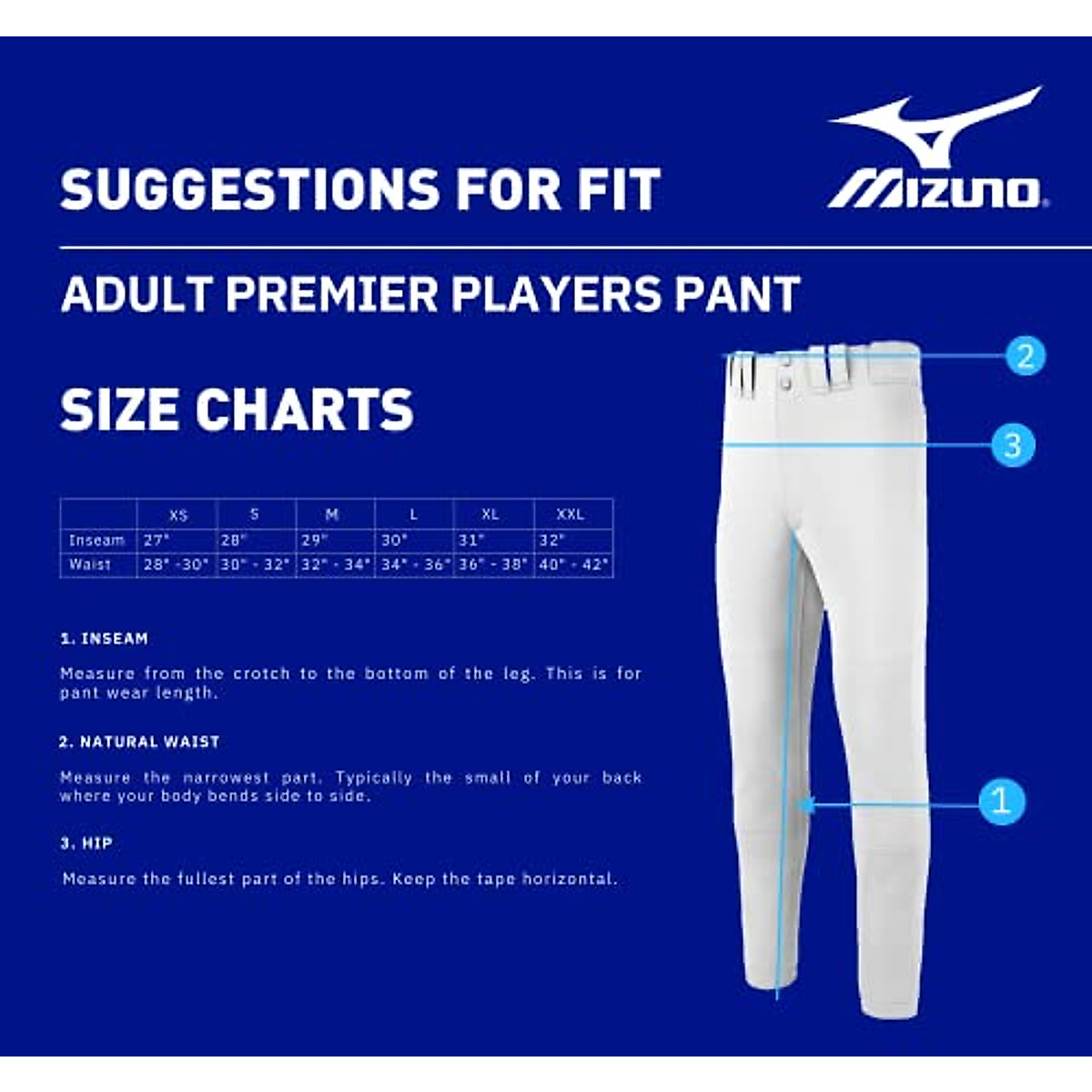 Mizuno Men's Premier Player's Pant (White, Medium)
