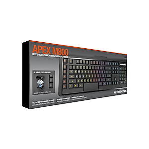 SteelSeries Apex M800 RGB Mechanical Gaming Keyboard - RGB LED Backlit - Linear & Quiet Switch