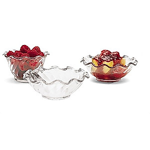 Carlisle FoodService Products 453307 Plastic Dessert Bowls, 13 oz, Clear