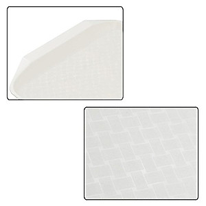 Eagrye Fast Food Serving Trays, Rectangle 16.9" x 12", Set of 6 (White)