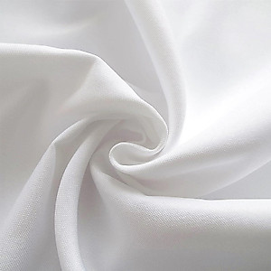 Haewlear 6 Pack White Tablecloths for Rectangle Tables 60 x 102 Inch,Wrinkle Resistant Polyester Table Cloth for 6 Foot Table,Polyester Fabric Table Covers for Wedding, Party, Banquet