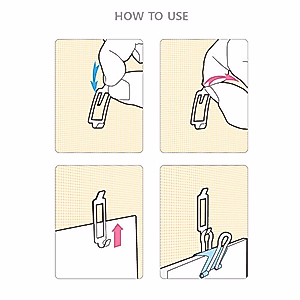 Fabric Panel Wall Clips and Hooks, Pin Clips for Office Clothes Cubicle Walls, Cloth Partitions