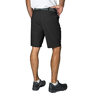 TGW Men's Flat Front Stretch Waist Performance 11.25In Golf Shorts Black 35