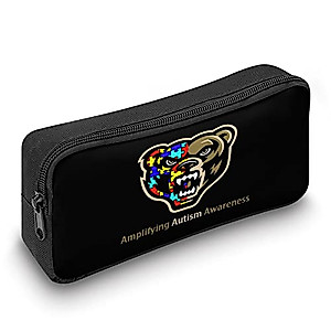 Amplifying Autism Awareness Pencil Case Makeup Bag Big Capacity Pouch Organizer for Office College