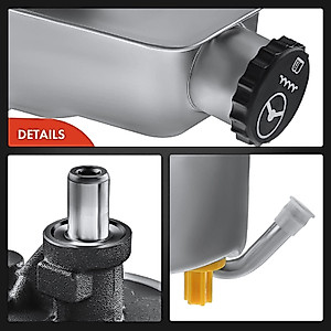 A-Premium Power Steering Pump, with Reservoir, Compatible with Chevrolet & GMC -1980-1987- C10 Suburban, C20 Suburban, K10 Suburban, K20 Suburban, K30, K5 Blazer, P20, P30, R10, C1500 Suburban, Jimmy