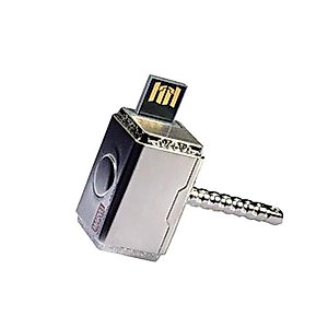 2.0 Metal Thor Hammer Super Hero 16GB USB External Hard Drive Flash Thumb Drive Storage Device Cute Novelty Memory Stick U Disk Cartoon