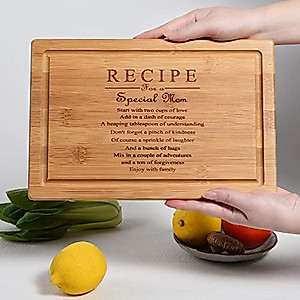 Birthday Presents For Mom,Recipe Mothers Day Gifts For A Mom Bamboo Cutting Board Cute Christmas Gifts