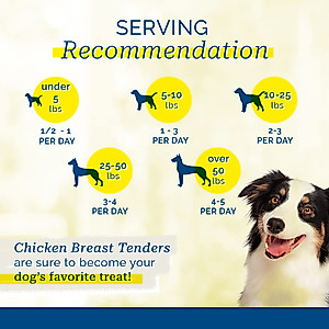 PCI Pet Center Inc. Chicken Breast Tenders Raw Dehydrated Chicken Breast Fillets Dog Treats, 2 Pound Container