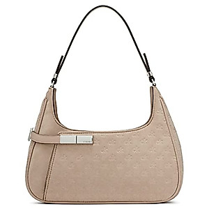 Calvin Klein Jade Top Zip Shoulder Bag, Goat Emboss,One Size