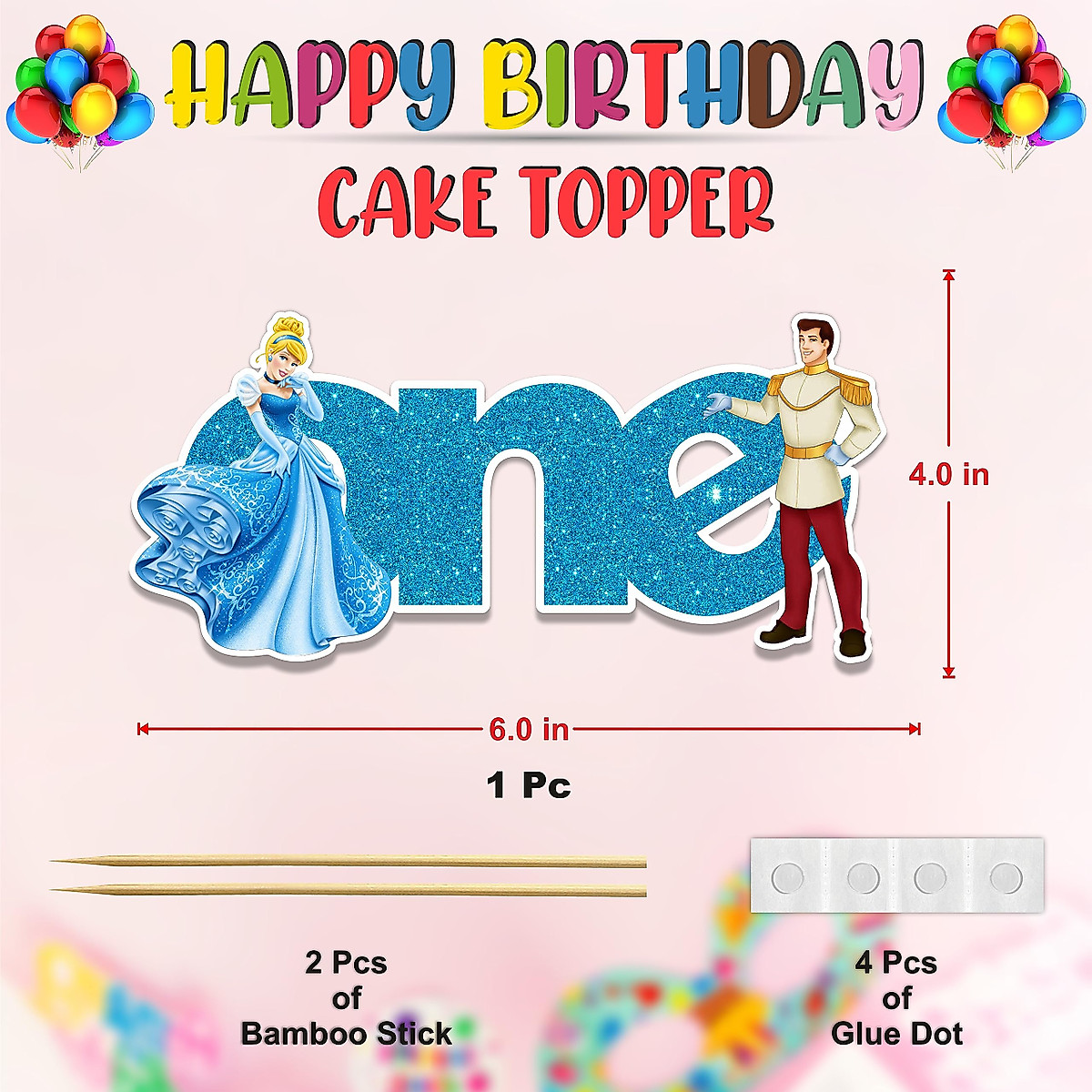 Seyal® Cinderela One cake topper