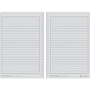 Rite in the Rain Weatherproof Side Spiral Notebook, 4.625" x 7", Orange Cover, Universal Pattern (No. OR73)