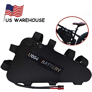 Co-well 52V 20Ah Ebike Battery Triangle, Lithium Li-ion Electric Bicycle Battery with BMS,USB Port,Switch and Charger for 1500W/1000W/750W/500W Bike Motor Mountain Conversion Kit