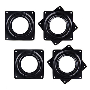 Fasmov 16 Pack 4-Inch Lazy Susan Turntable Bearings, 5/16” Thick Swivel Plate for Serving Trays, Kitchen Cabinet, Craft Project, Makeup Holder