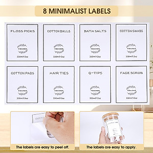 3 Pack Glass Qtip Holder for Bathroom with Bamboo Lids and Tray, 12oz Bathroom Organizers and Storage Accessories Home Decor, Apothecary Jars Qtip Dispenser for Cotton Swab, Cotton Ball and Floss