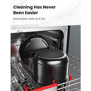 COMFEE’ 9-in-1 Electric Pressure Cooker 14 Presets Instant Multi Cooker Olla de Presion Non-Stick Pot Yogurt Maker Rice Cooker Slow Cooker Sauté Steamer 6 Quarts Black, Aluminum