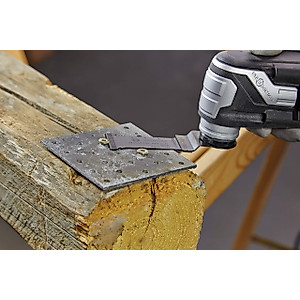 BOSCH OSP114C 1-1/4 In. StarlockPlus Oscillating Multi Tool Metal & More Carbide Extreme Plunge Cut Blade for Heavy-Duty Applications in Cutting Iron Bar, Metal, Wood with Nails, Drywall and Tile