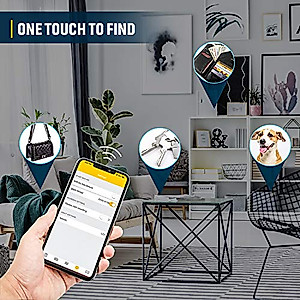 Key Finder Item Finder Smart Tracker Item Locator Key Tracker Compatible with Wireless Compatible with Bluetooth Tracking Device Key Finder Locator Phone Finder Anything Finder Anti-Lost Tag(6 Pieces)