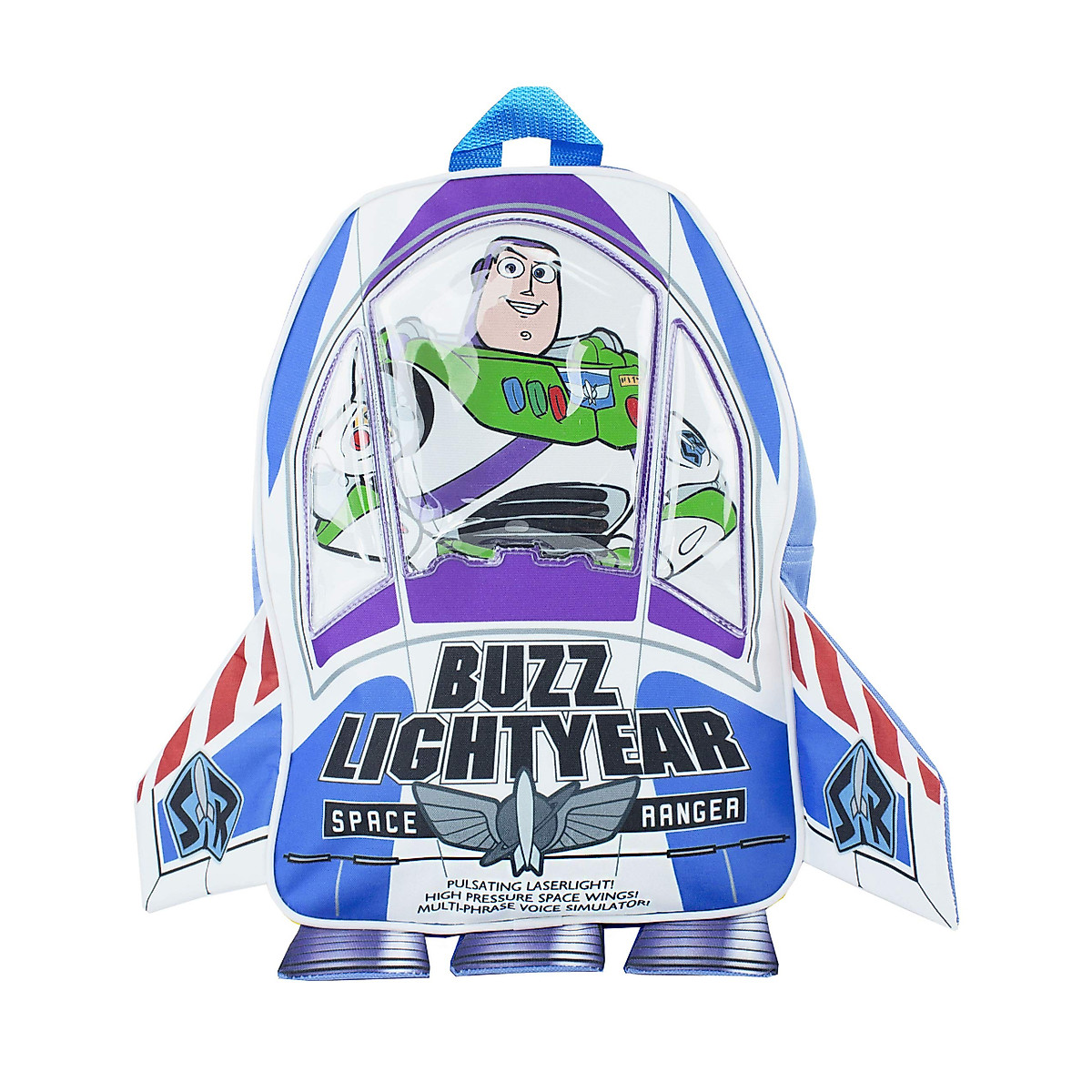 Disney Toy Story Backpack Kids Buzz Lightyear 3D Rocket Rucksack Bag