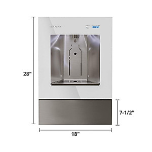 Elkay LBWD00WHC ezH2O Liv Built-in Filtered Water Dispenser, Non-refrigerated, Aspen White