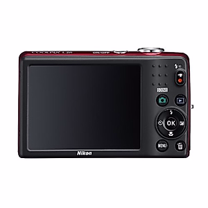 Nikon COOLPIX L26 16.1 MP Digital Camera with 5x Zoom NIKKOR Glass Lens and 3-inch LCD (Red) (OLD MODEL)