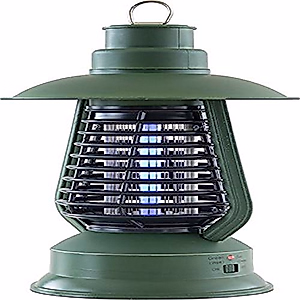Black Flag 2000v Bug Zapper Lantern | Rechargeable Indoor/Outdoor Fly Zapper | 12-Hour Electric UV Pest Control (Green)