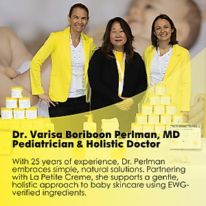 La Petite Creme French Premium Diapering Lotion - Diaper Cream Alternative to Baby Wipes - Gentle Moisturizer & Skin Cleanser with USDA Certified Organic Ingredients - Baby Essentials (8 oz)