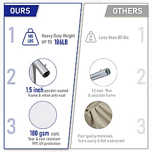 GREEN PARTY 13x26FT Party Tent Heavy Duty, Large Wedding Event Shelters with 3 Carry Bags & Removable Sidewalls, Outdoor Canopy Gazebo Commercial Tent for Carport Camping Garden Patio