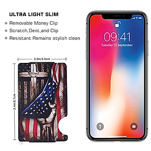 dicilly Minimalist wallets for Men - Christian gifts for men - RFID Blocking Engraved Metal tactical Wallet for Men - Aluminum Credit Card Holder for Fathers gift