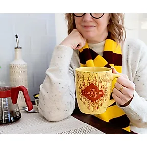 Silver Buffalo Harry Potter Marauder's Map Ceramic Mug | Holds 25 Ounces