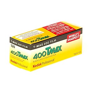 Kodak 400 TMAX Professional ISO 400, 120mm, Black and White Film