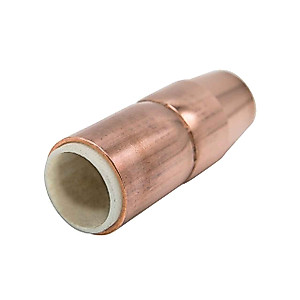 N-A5800c Miller AccuLock S Large Thread-On Nozzle, 5/8" Orifice, Flush Tip, Copper Package of (10)
