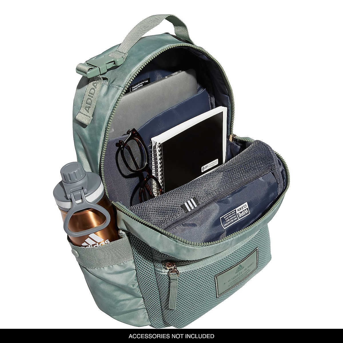 adidas Women's VFA 4 Backpack, Silver Green/Stone Wash Silver Green/Gilver, One Size