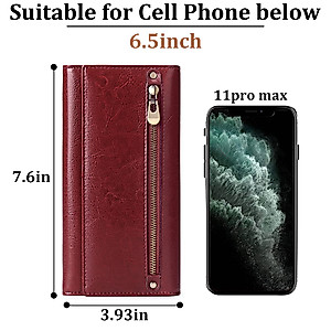 FALAN MULE Womens RFID Blocking Wallet Genuine Leather Large Capacity Credit Card Holder Bifold Ladies Clutch…