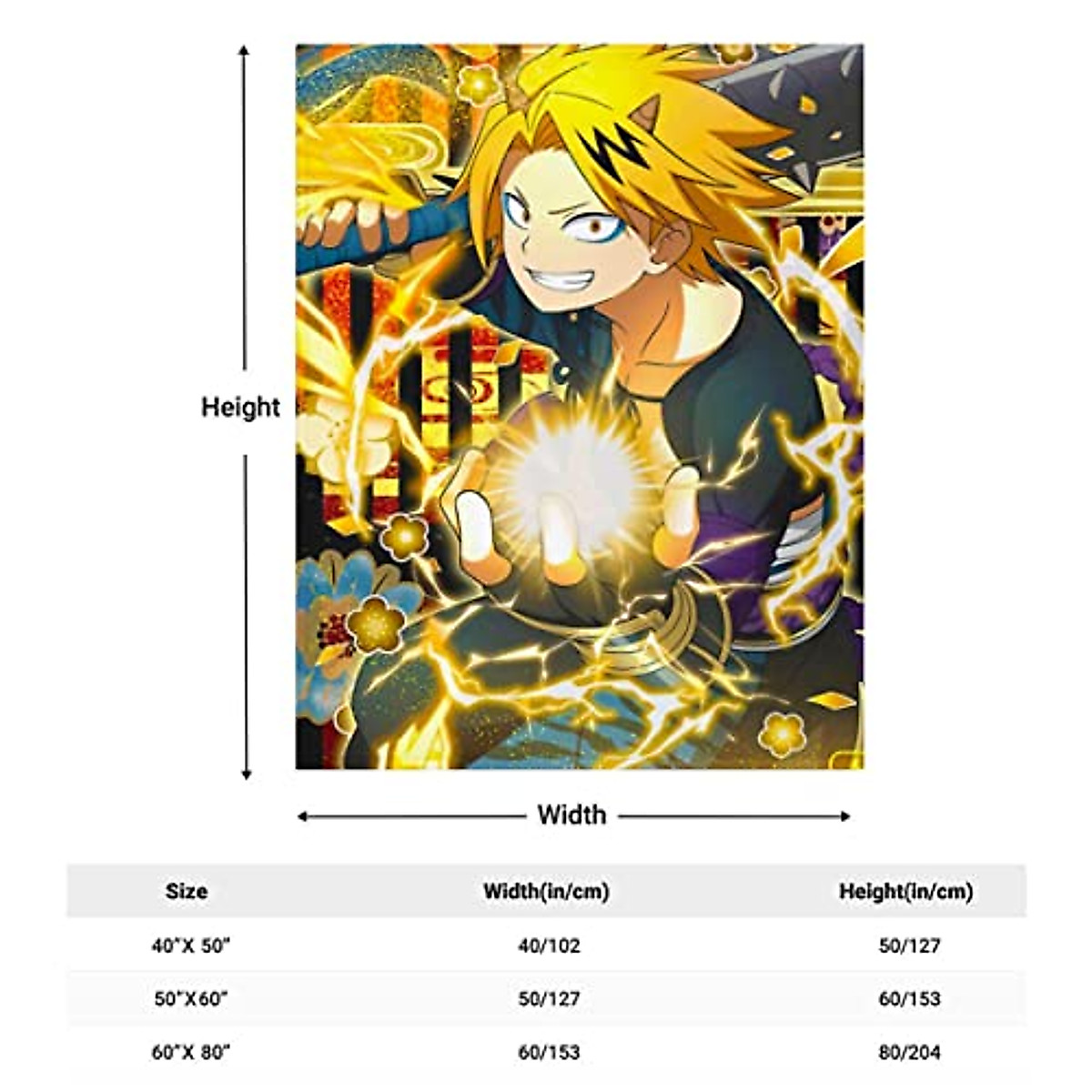 2PCS Japanese Anime Throw Blanket with Pillow Cover,Lightweight Ultra Soft Flannel Blanket Warm Cozy Blanket Bed Blanket for Couch,Office,Picnic,Camping