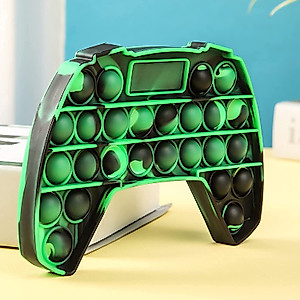 Pop it Game Controller pop Push Pull Fidget Toy Controller (3 Pack Green Pink Blue)