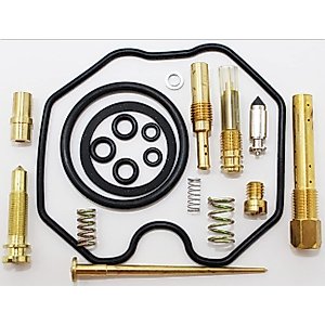 Hi-Caliber Powersports Parts Carburetor Rebuild Kit for 2005-2014 Honda TRX 250 Recon TE TM 2x4 ATVs Carb Repair