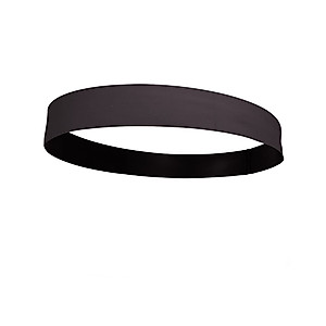 Bondi Band Womens 2 Inch Flatback Moisture Wicking Workout Sweatband Black; Running, Walking, Crossfit, Skiing, Workouts; Absorbs & Evaporates Sweat 10x Faster - Multiple Colors Available - One Size Fits All - BLACK