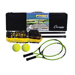Champion Sports Portable Tennis Game: Racket, Ball and Net Set for 2 Players - 12 feet
