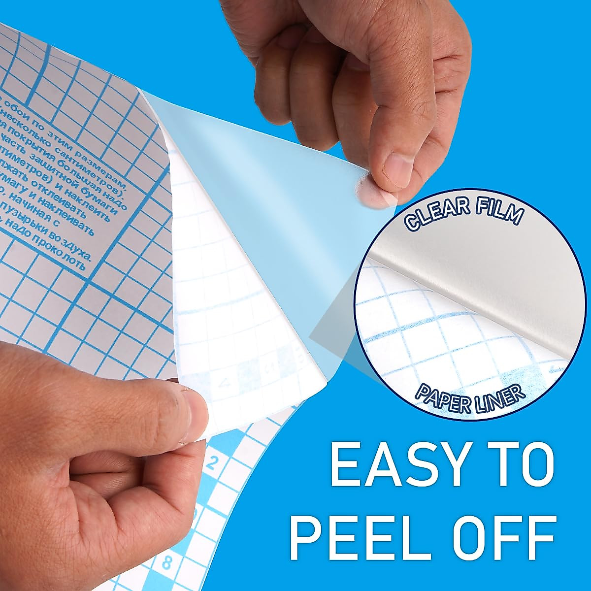 Clear Contact Paper Roll for Books, Clear Self Adhesive Book Cover Paper Protector, 17.5 in x 5 ft Roll