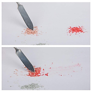 DanziX 70Pcs Metal Stickers for Eyeshadow Palette Set,Palette Empty Eyeshadow Makeup Palette + 2 Depotting Spatula (35Pcs Round + 35Pcs Square)