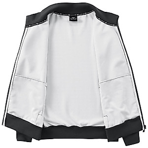 W JIANWANG Track Suits for Men Set Jogging Tracksuit Mens Sweatsuits 2 Piece Fashion Designer Plaid Jogger Sweat Suits Sports Clothes Jackets and Pants Two-piece Outfits Blue JW-2401-S