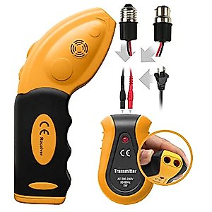 allsun AC 100-120V Circuit Breaker Finder,Miniature Circuit Detector,Non-Contact Voltage Sensor LED Auto-Sensing Receiver Transmitter,Locate AC Circuits/Fuses Socket Plugs