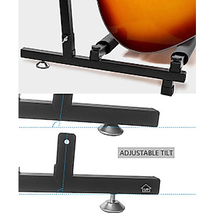 Morimoe Guitar Bass Stand for Multiple Guitars Display Foldable Rack (5-Space)