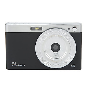 Mini Digital Camera, Digital Camera LED Fill Light for Video Recording (Black)