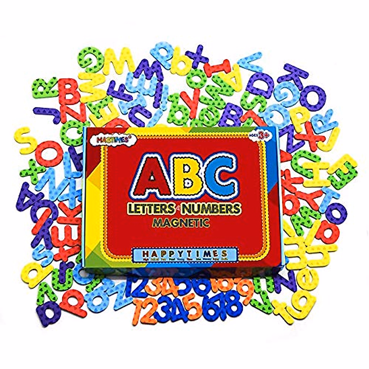 Magnetic Letters and Numbers, Fun Alphabet Kit for Kids, ABC Educational Toys, Refrigerator Magnets with Dry Erase Magnetic Board Preschool Toy - 112PCS