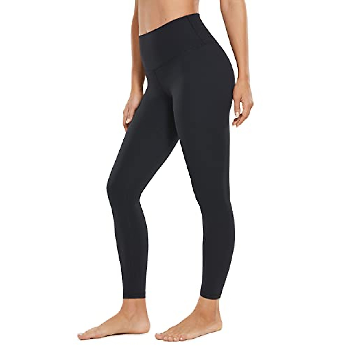 CRZ YOGA Women's Butterluxe Leggings 25 Inches - High Waisted Buttery Soft Comfort Lounge Leggings Black X-Large