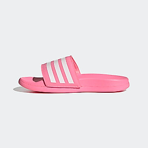 adidas Adilette Comfort Slide Sandal, Beam Pink/White/Beam Pink, 6 US Unisex Big Kid